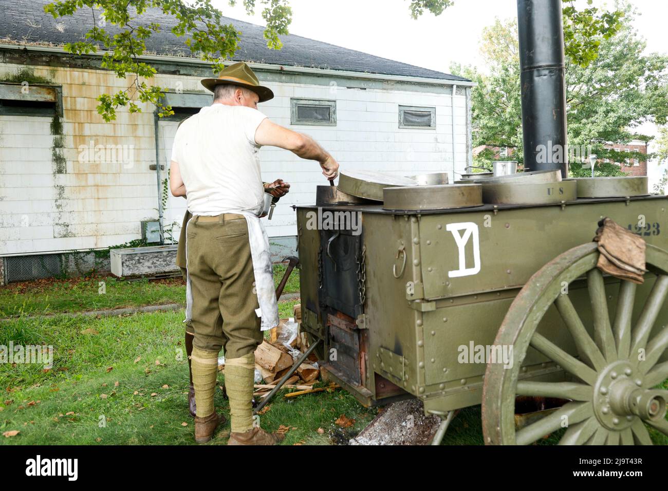 Governors Island, New York, USA. World War One re-creation and history ...