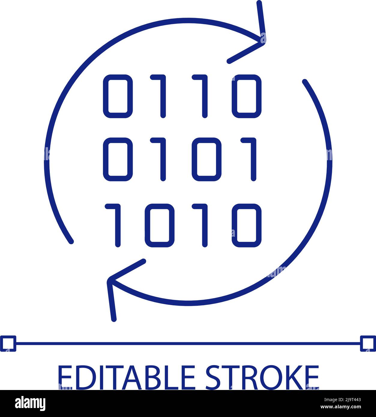 Big data processing RGB color icon Stock Vector Image & Art - Alamy