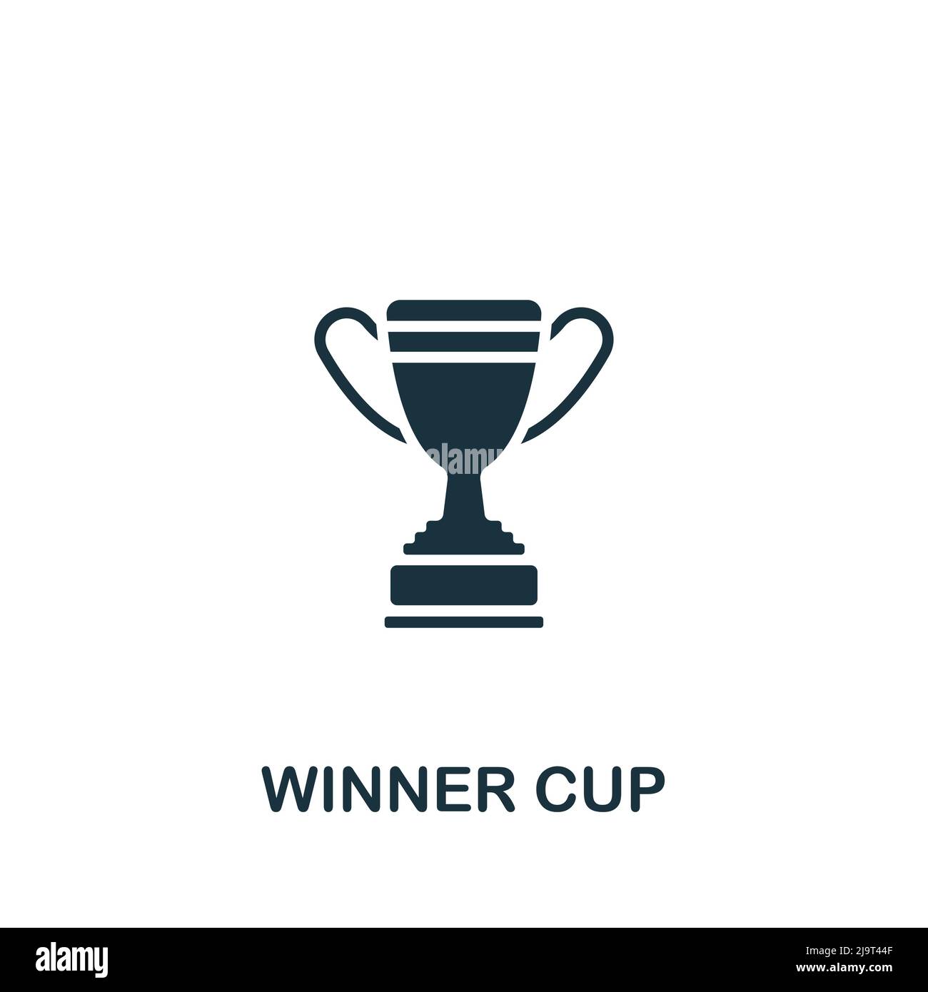 Winner Cup icon. Simple line element success symbol for templates, web ...