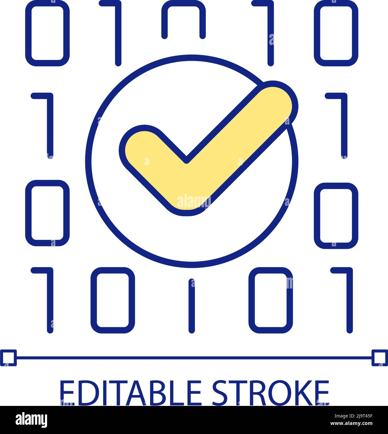 Proper data management RGB color icon Stock Vector Image & Art - Alamy