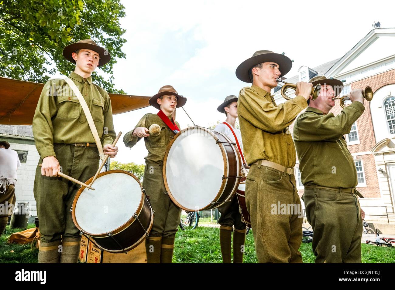 Governors Island, New York, USA. World War One re-creation and history ...