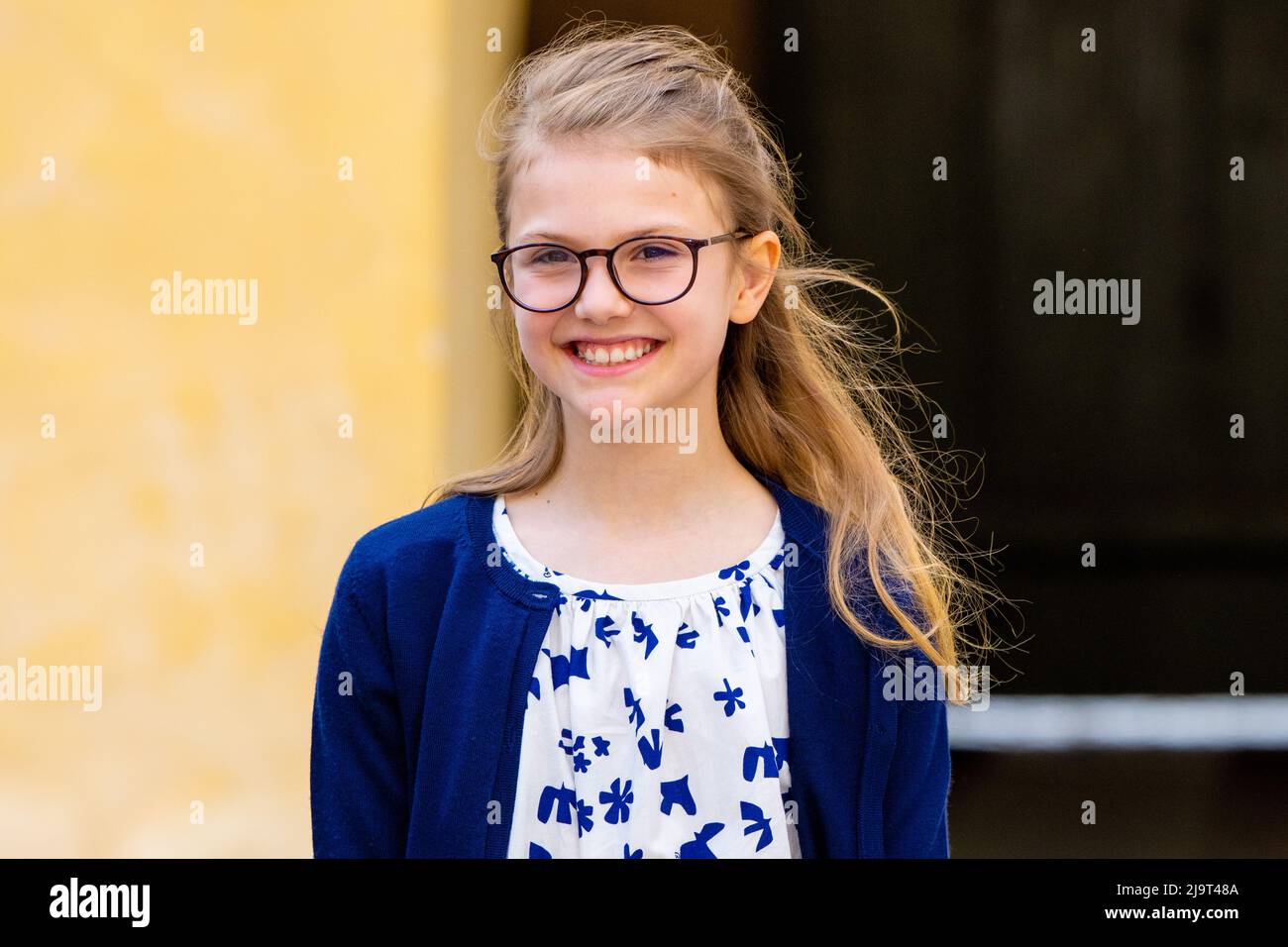 Ostergotland, Sweden. 25th May, 2022. Princess Estelle during a visit ...