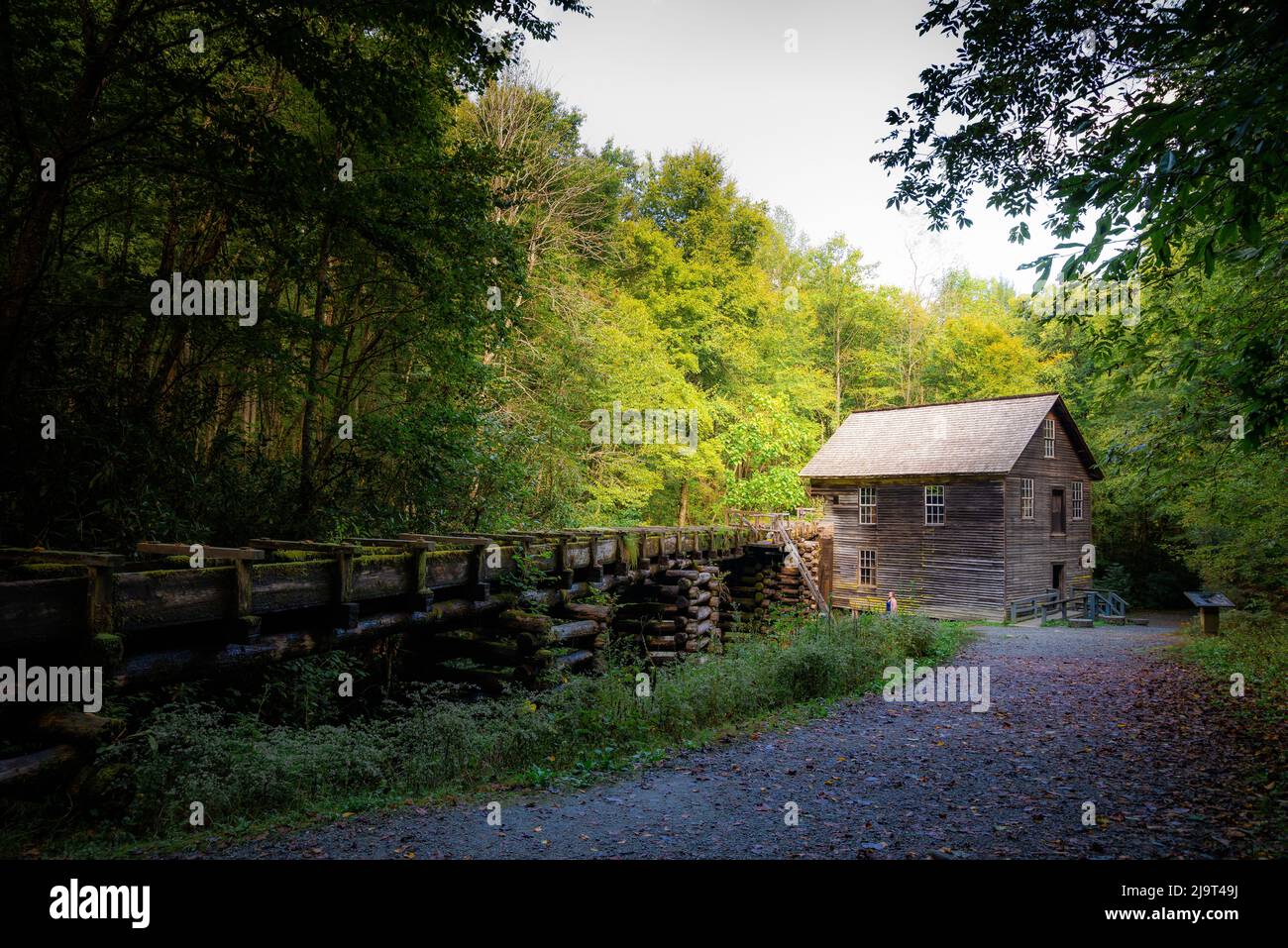 Mingus Mill in Great Smoky Mountains, Cherokee, North Carolina Stock ...