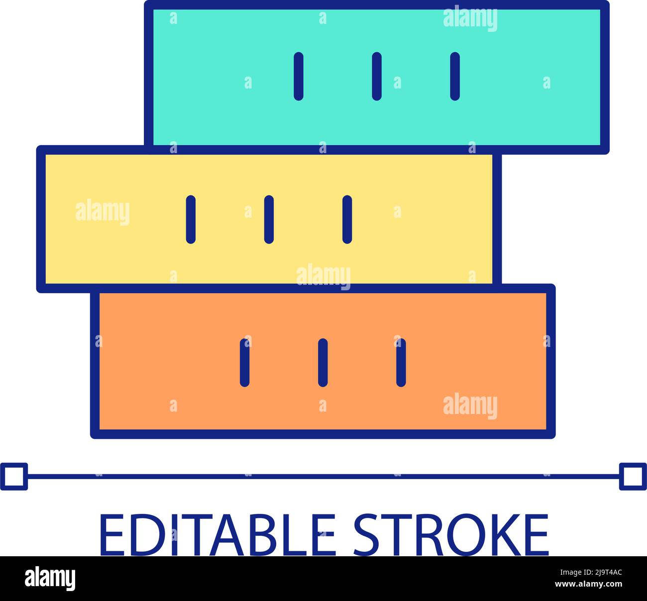 Unstructured data RGB color icon Stock Vector Image & Art - Alamy