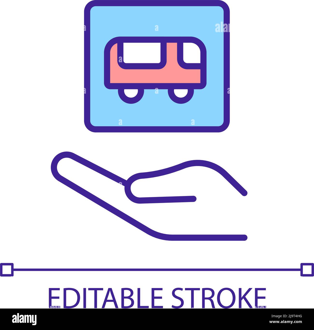 Provide transportation services RGB color icon Stock Vector Image & Art ...