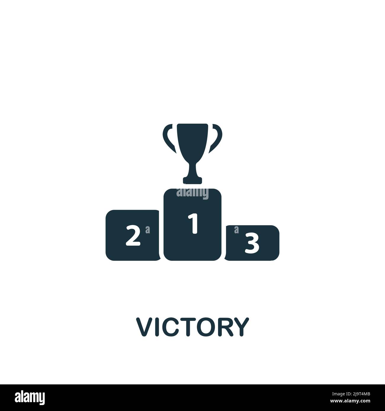 Victory icon. Simple line element success symbol for templates, web ...
