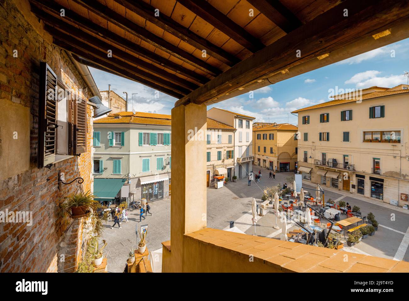 Market square in Grosseto town in Italy Stock Photo - Alamy