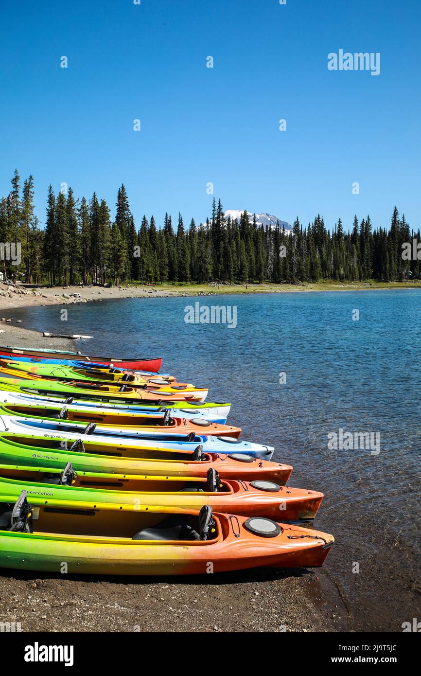 Bend, Oregon, USA. Kayaking Stock Photo - Alamy