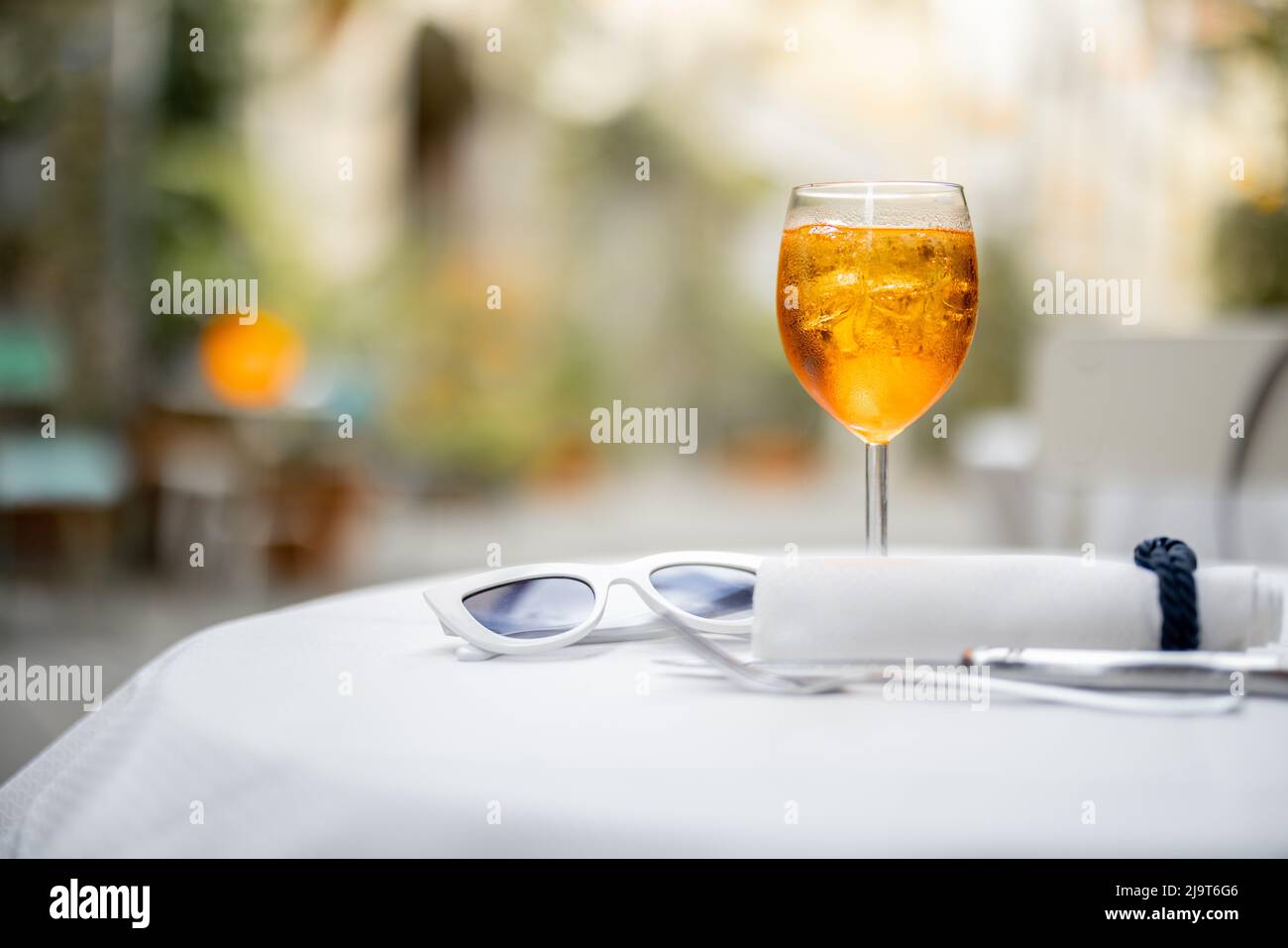 Aperol spritz drink on glass hi-res stock photography and images - Alamy