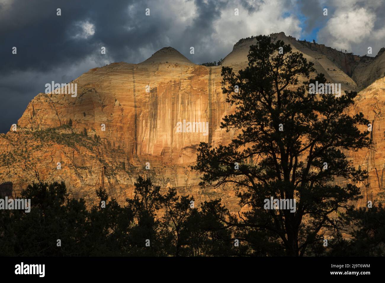 Spot light on Zion Stock Photo - Alamy