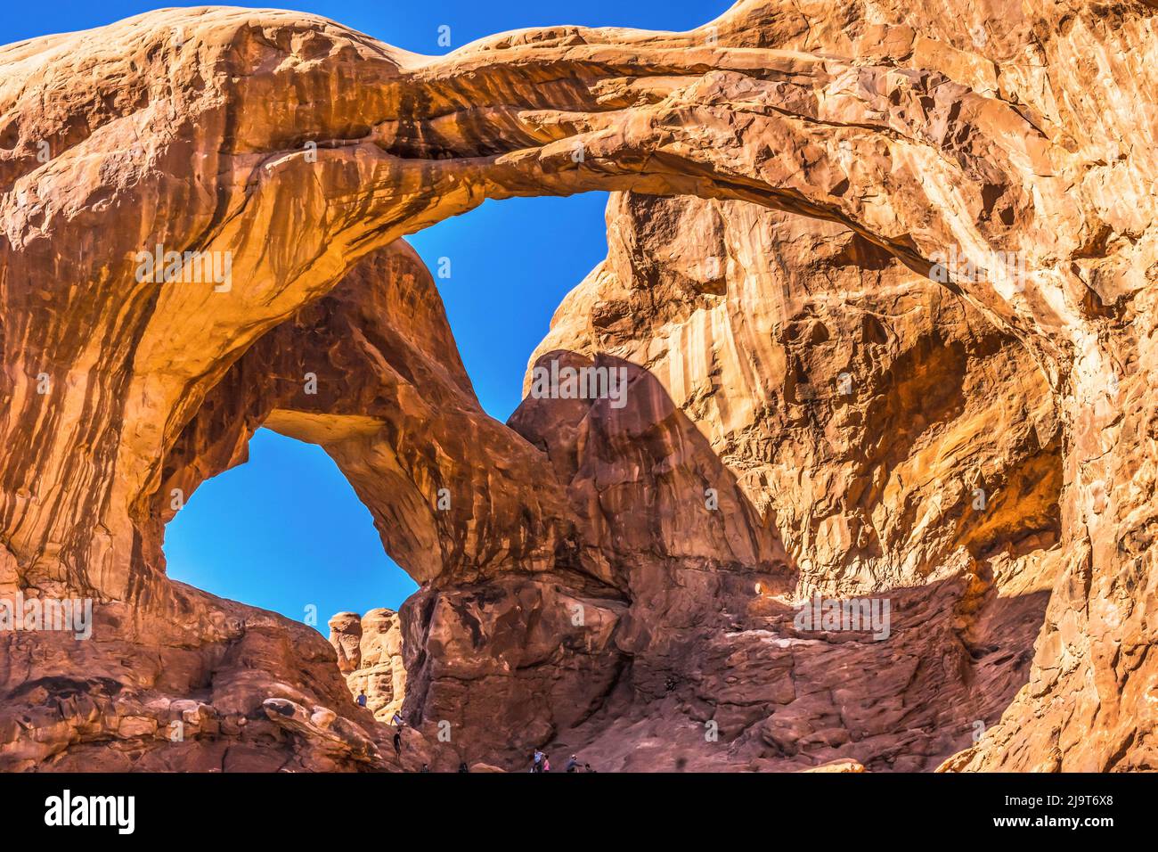 Double Arch, Windows Section, Arches National Park, Moab, Utah, USA ...