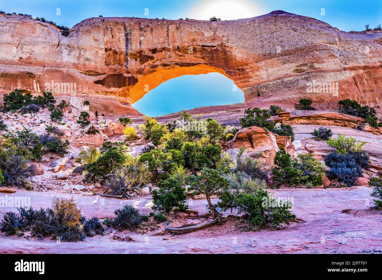 Wilson Arch, Moab, Utah, USA. Close to Moab on Highway 191 made of ...