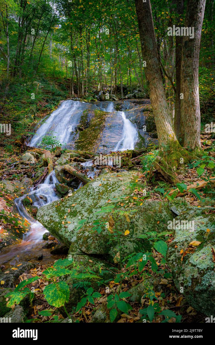 Wigwam Falls, Virginia, Blue Ridge Parkway Stock Photo - Alamy