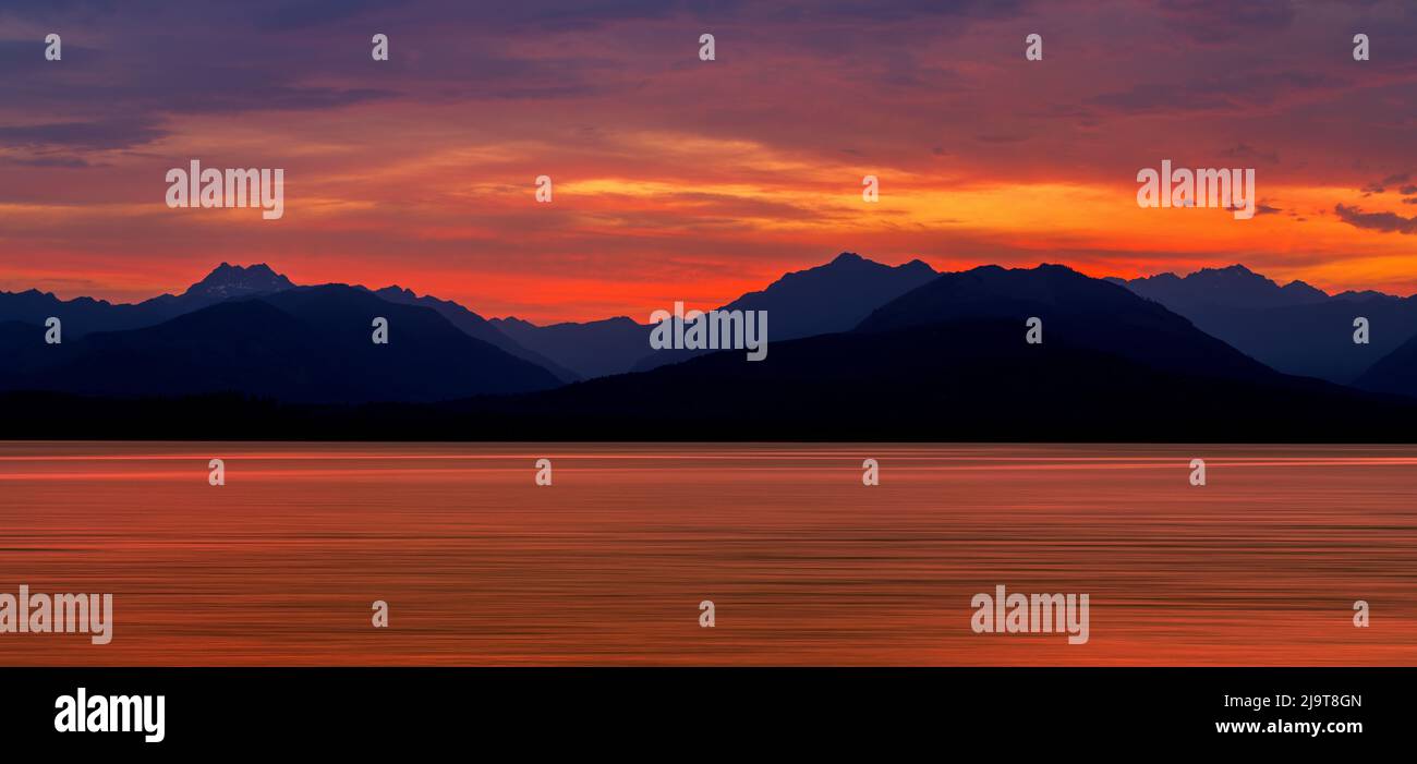 Seabeck sunset panoramic hi-res stock photography and images - Alamy
