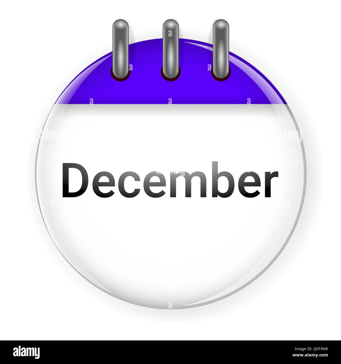 circle 3d calendar december Stock Vector Image & Art - Alamy