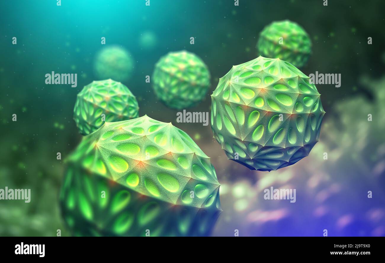 Viral infection, epidemic, pandemic. Microbes, germs and bacteria in ...