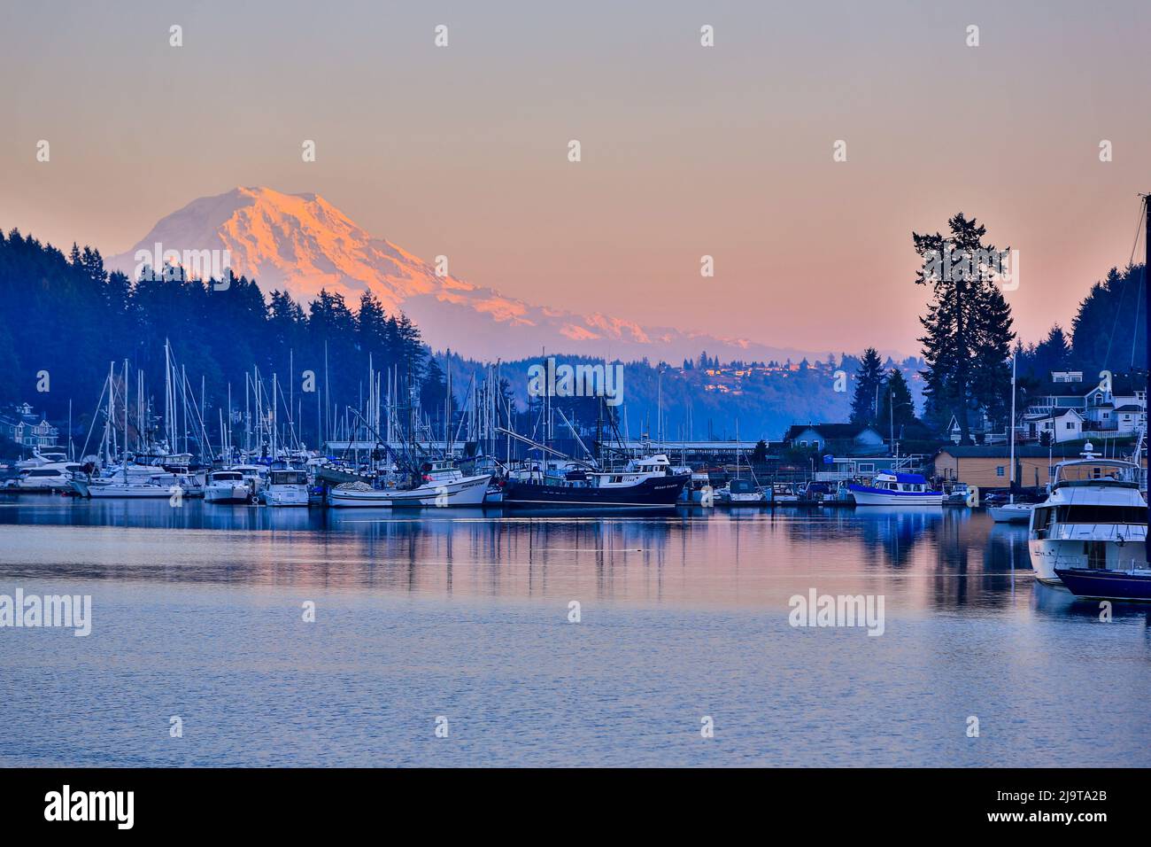 Gig Harbor, Washington State, USA. Marina Stock Photo - Alamy