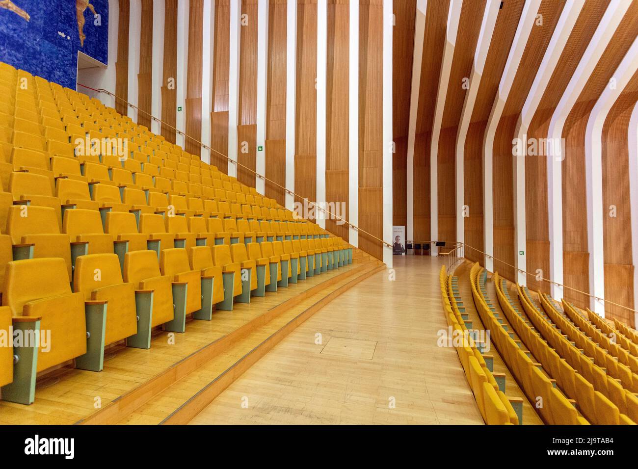 Valencia, Spain - 05 07 2022: Concert hall in the Palace of the Arts ...