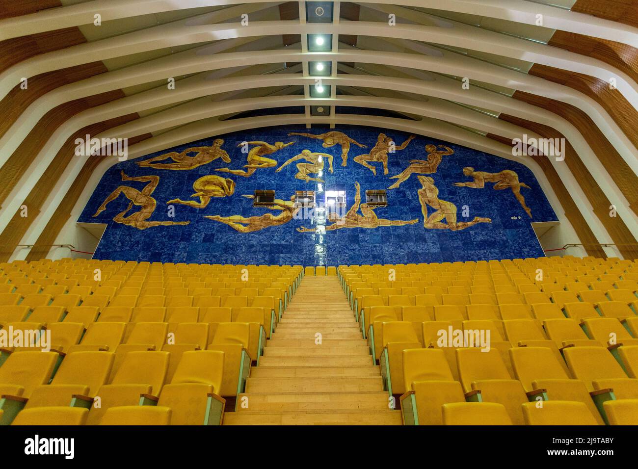 Valencia, Spain - 05 07 2022: Concert hall in the Palace of the Arts ...