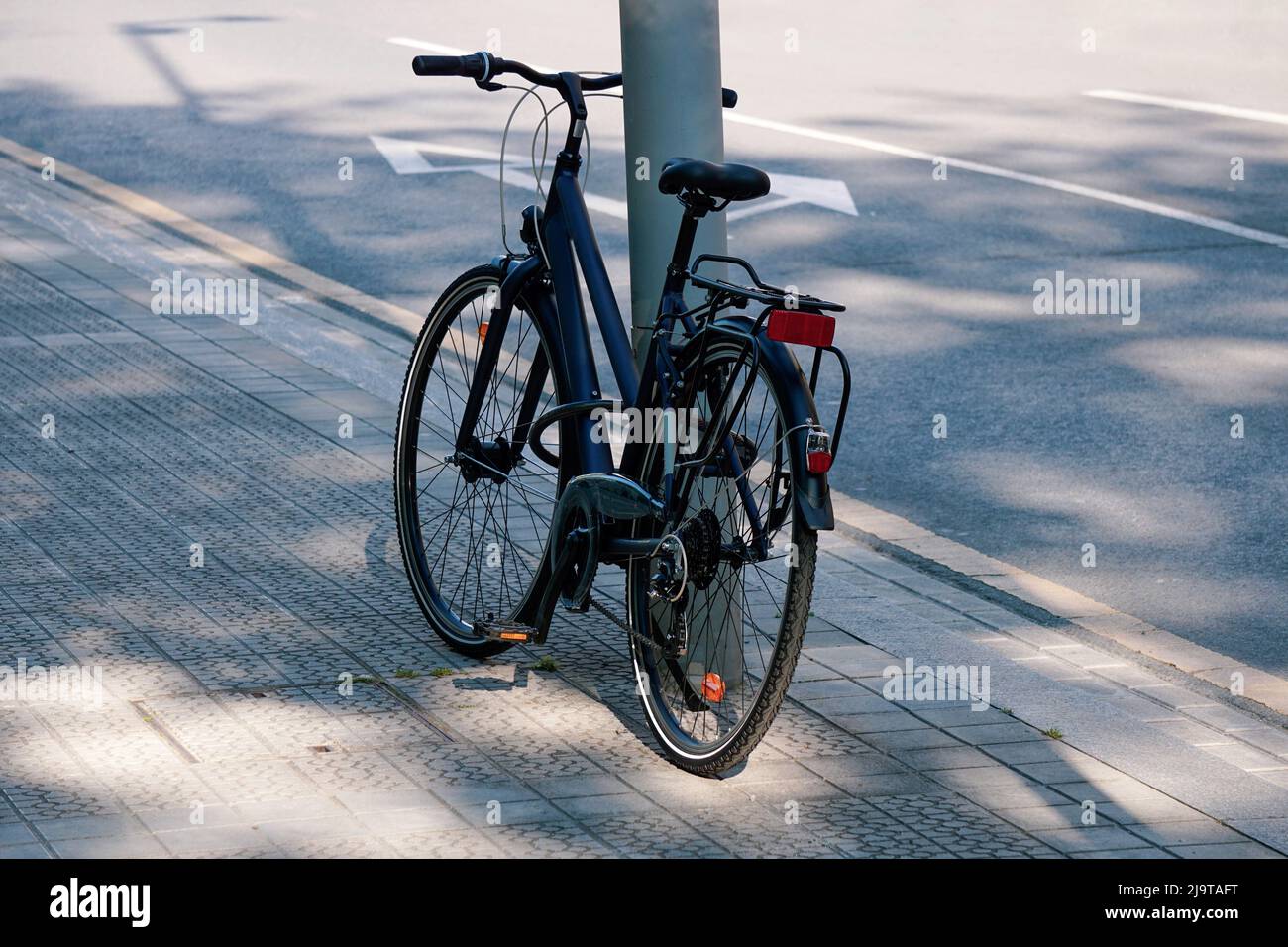 bicycle mode of transportation in the city Stock Photo - Alamy