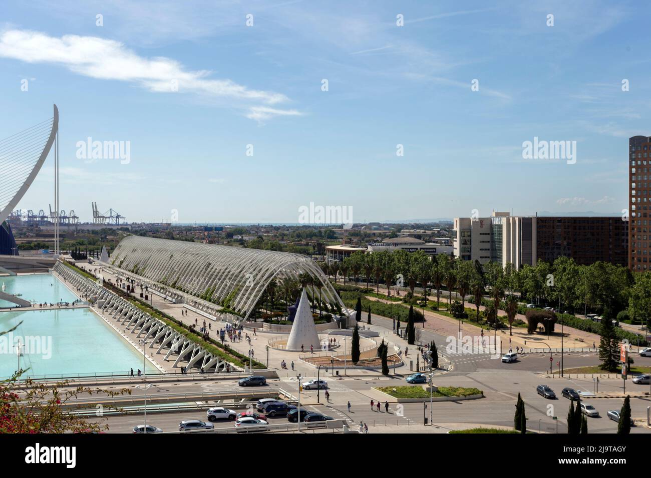 Valencia, Spain - 05 07 2022: View of the L Umbracle at the City of ...