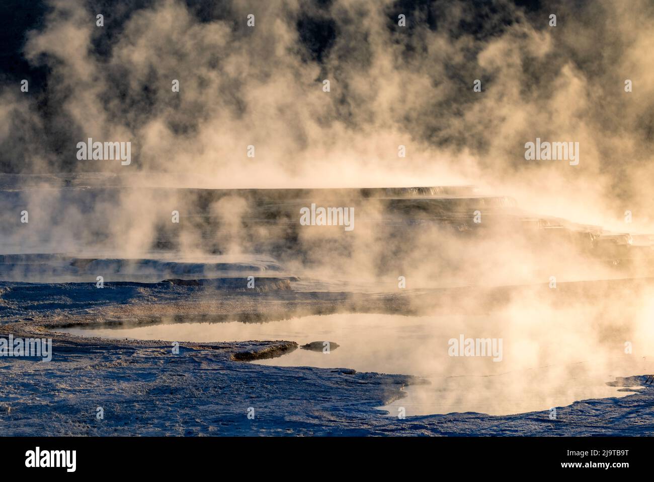 Bacterial mat travertine hi-res stock photography and images - Alamy