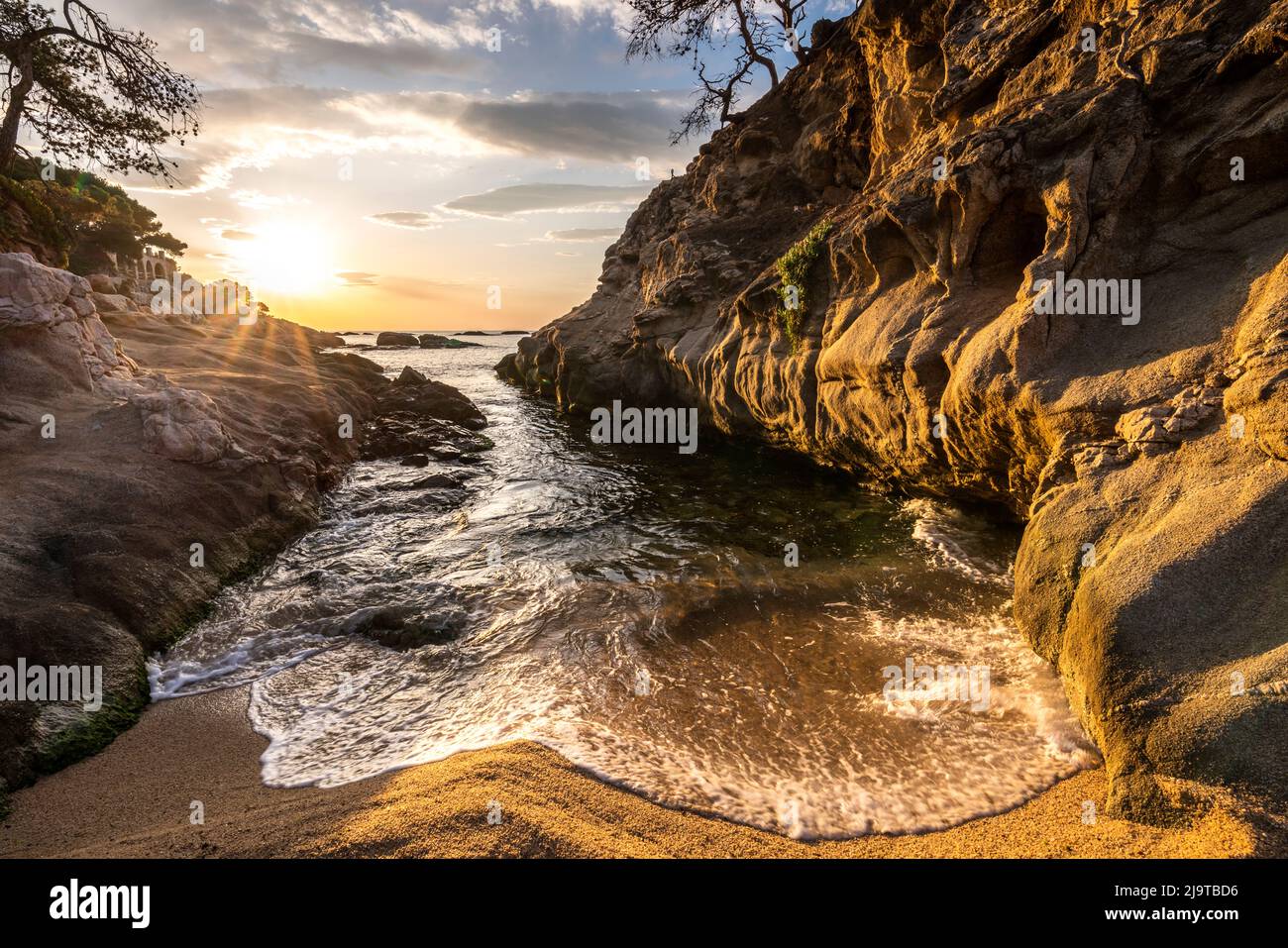 CAMI DE RONDA CALA ROVIRA PLATJA D’ARO COSTA BRAVA CATALONIA SPAIN ...