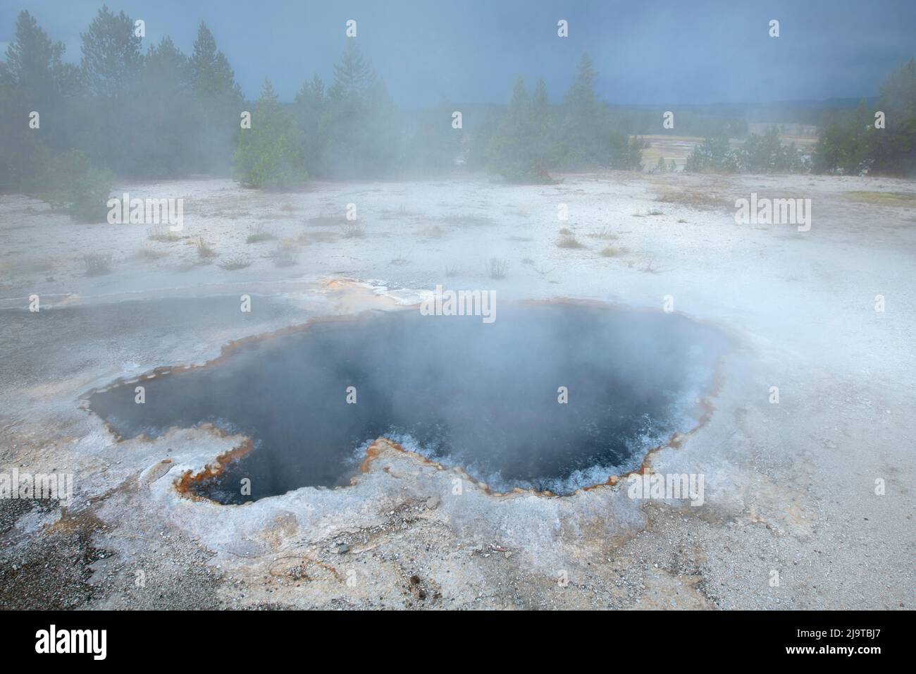 Surprise Pool, Yellowstone National Park Stock Photo - Alamy