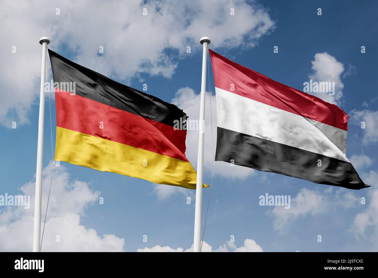 Yemen saudi arabia flag hi-res stock photography and images - Alamy