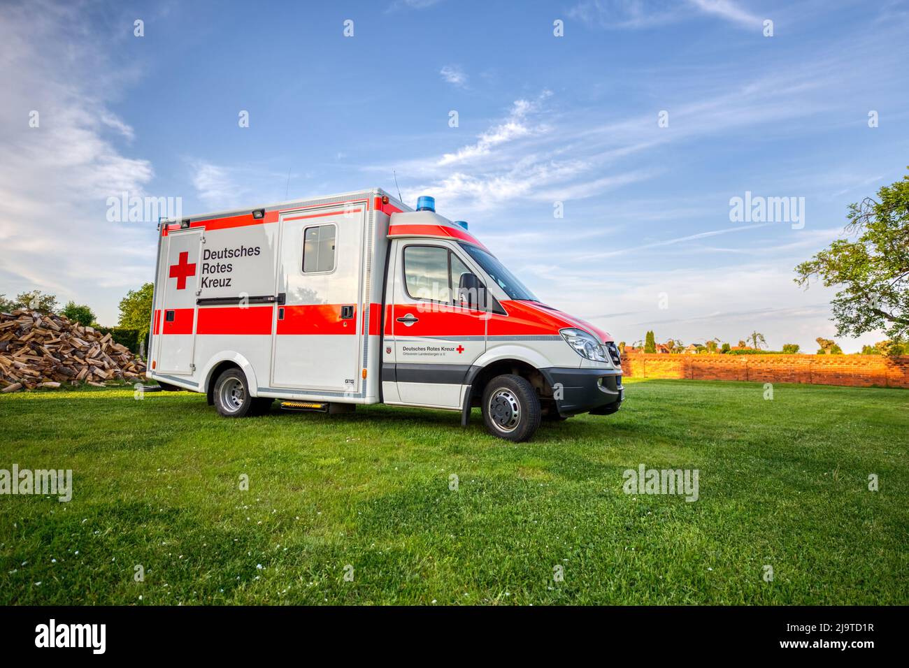 Landesbergen, Germany. May 11, 2022: Ambulance from the German Red ...