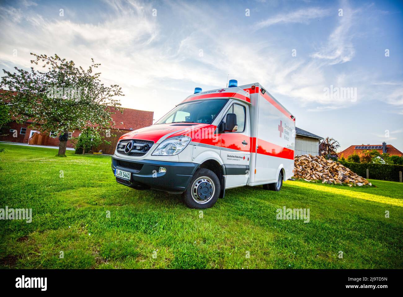 Landesbergen, Germany. May 11, 2022: Ambulance from the German Red ...