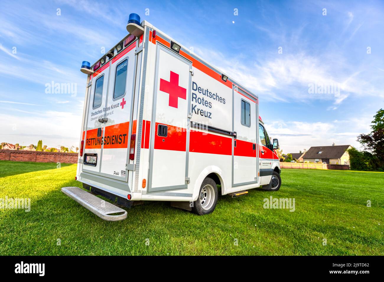 Landesbergen, Germany. May 11, 2022: Ambulance from the German Red ...