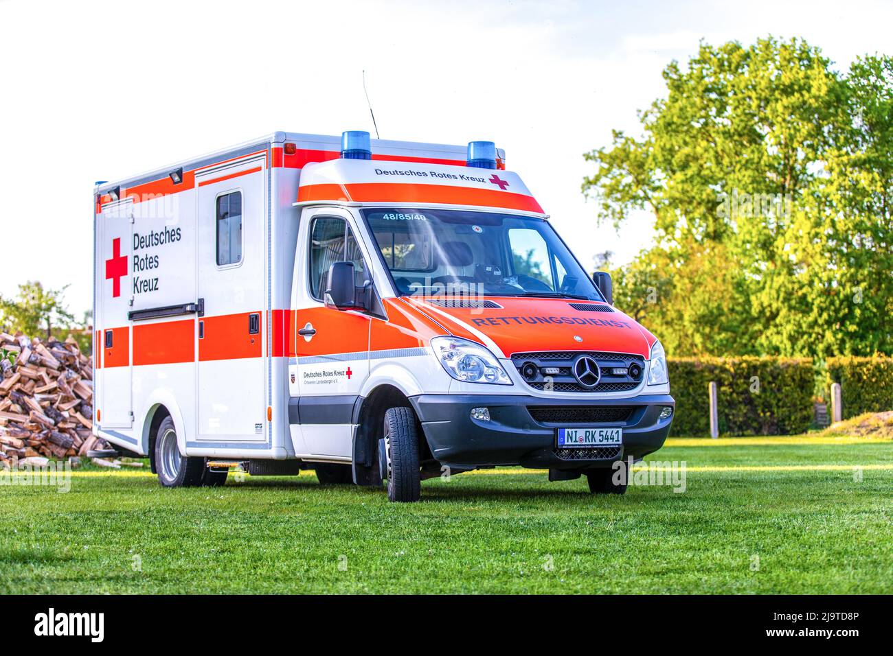 Landesbergen, Germany. May 11, 2022: Ambulance from the German Red ...