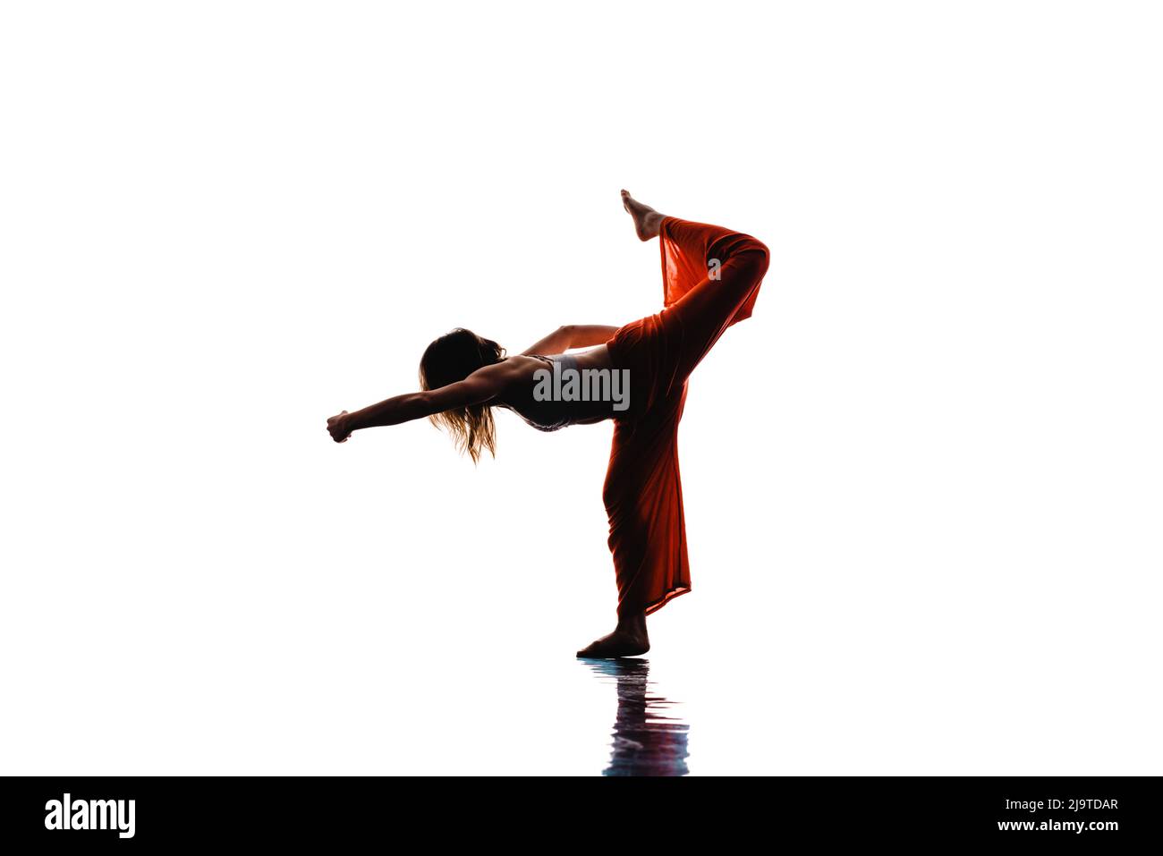Modern dancing performer exercising during a dance practice Stock Photo ...