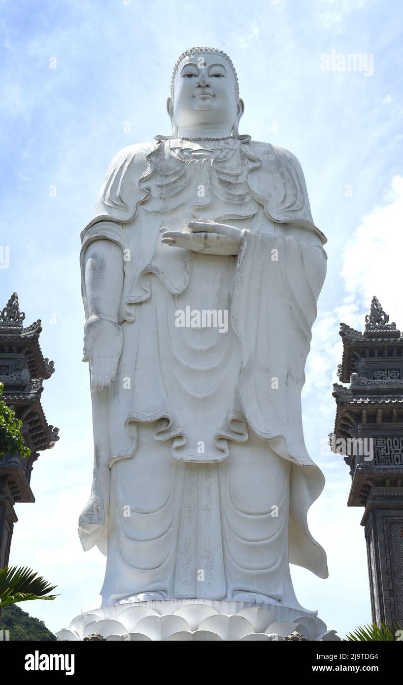 Vietnam - 21 May 2022 Statue of Buddha Amitabha in pagoda of vietnam ...