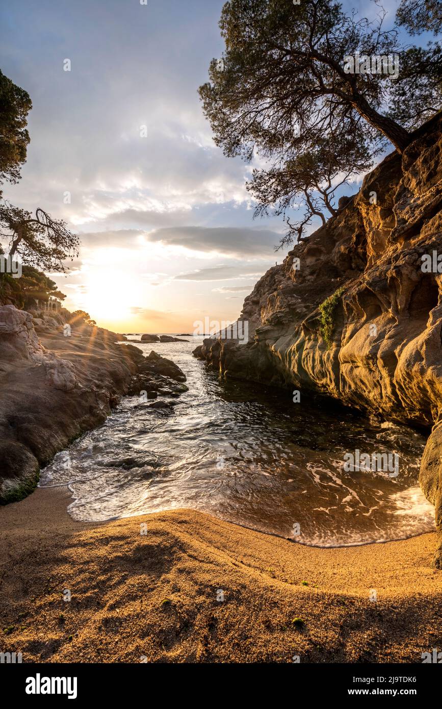 CAMI DE RONDA CALA ROVIRA PLATJA D’ARO COSTA BRAVA CATALONIA SPAIN ...