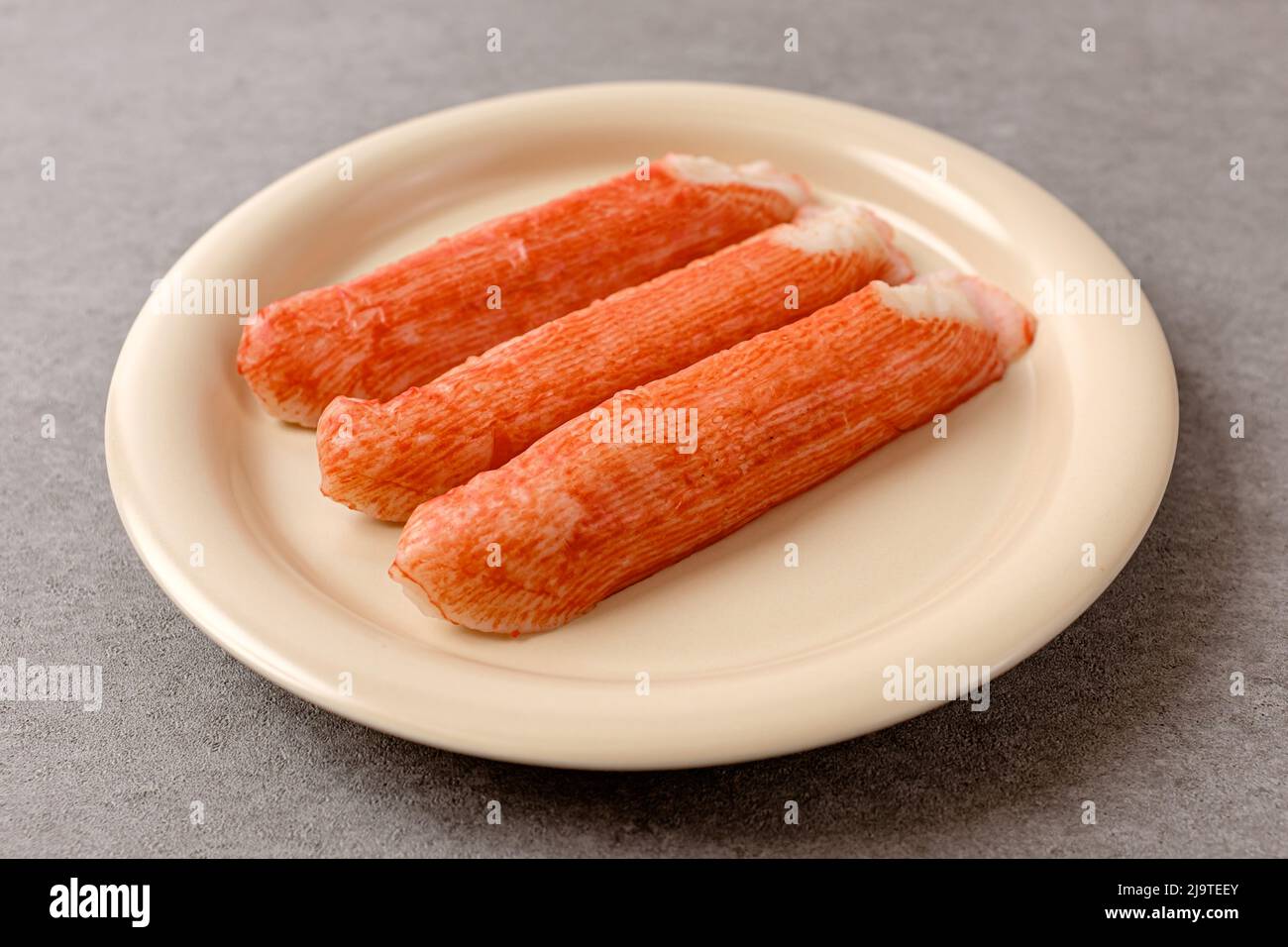 Crab meat made from pollack and crab Stock Photo - Alamy