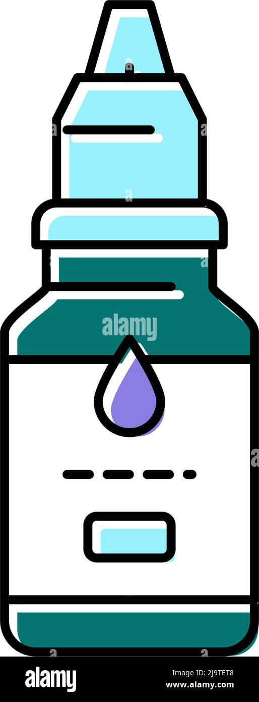 kit chemical liquid resin art color icon vector illustration Stock ...