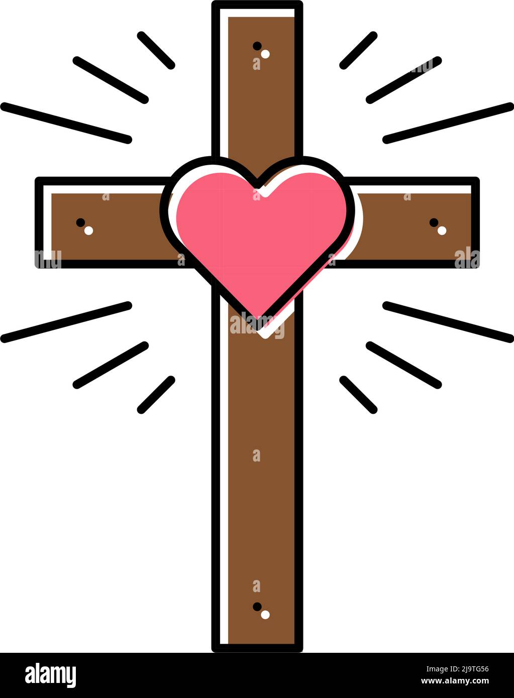 faith christianity color icon vector illustration Stock Vector Image ...