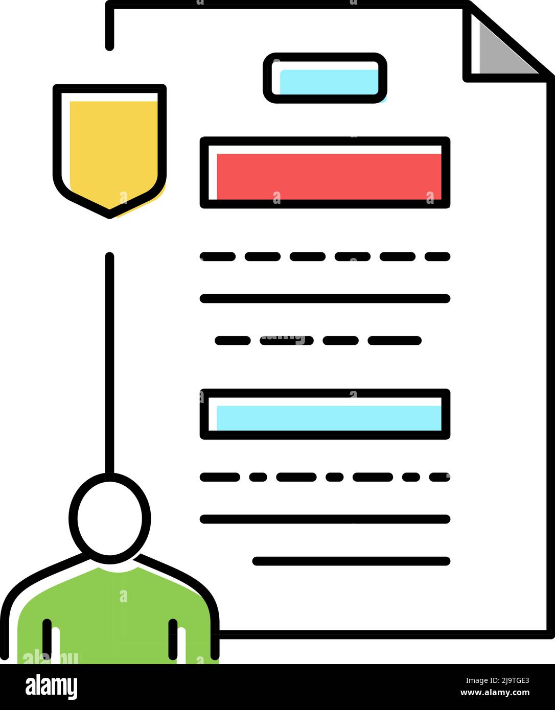 safety engineering color icon vector illustration Stock Vector Image ...