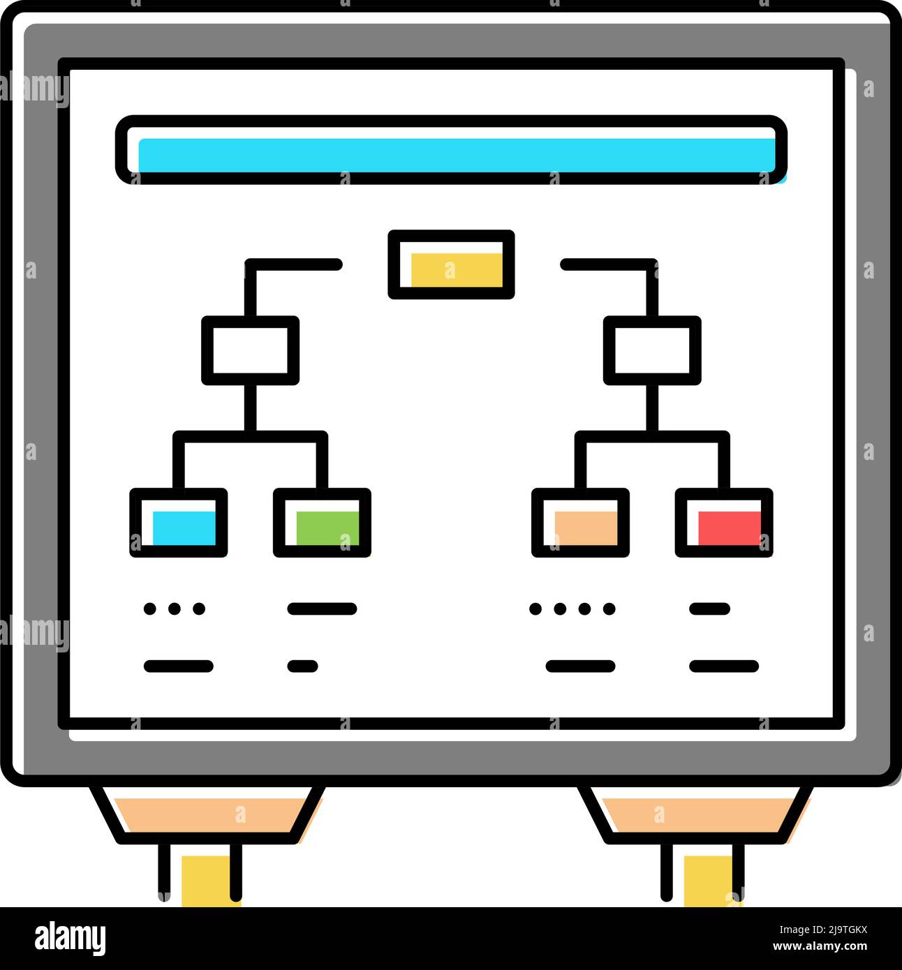 timetable soccer color icon vector illustration Stock Vector Image ...