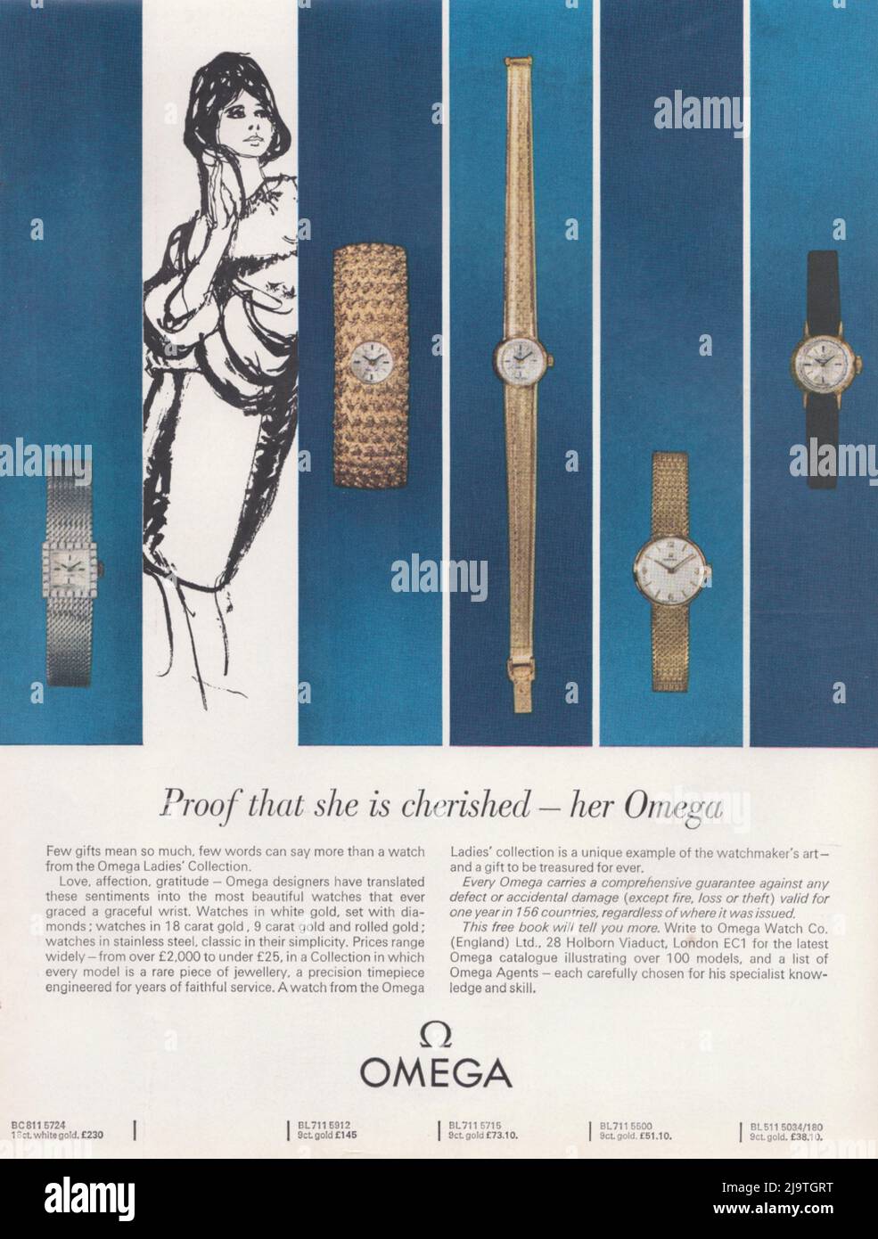 Omega magazine advert 1970s hi-res stock photography and images - Alamy