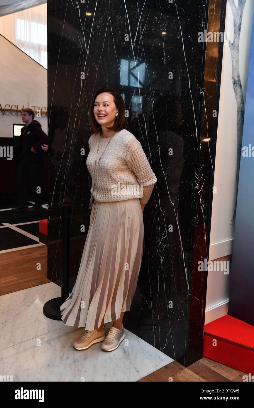Moscow. The actress Irina Bezrukova on a premiere of the film of Egor ...