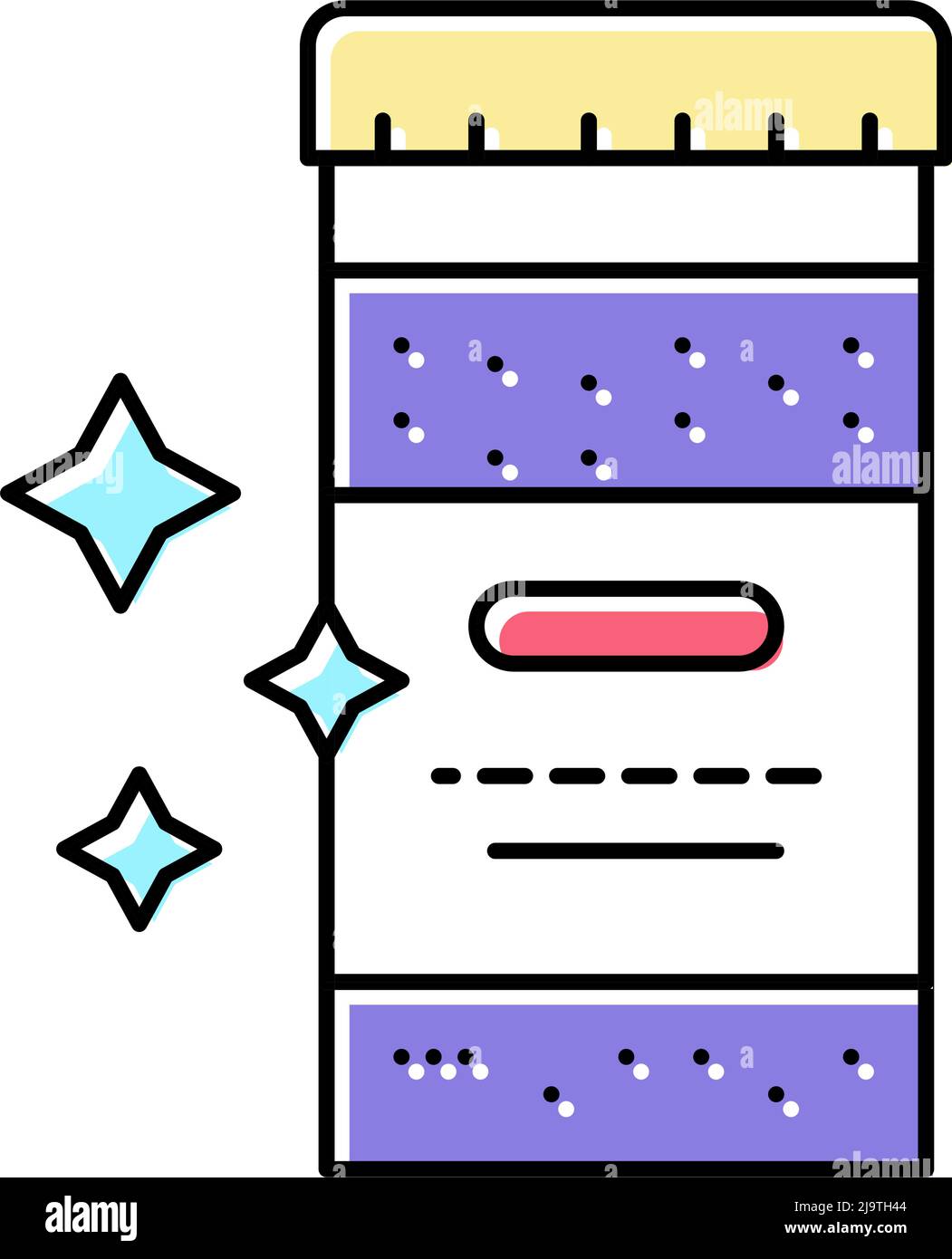 chemical powder for resin art color icon vector illustration Stock ...