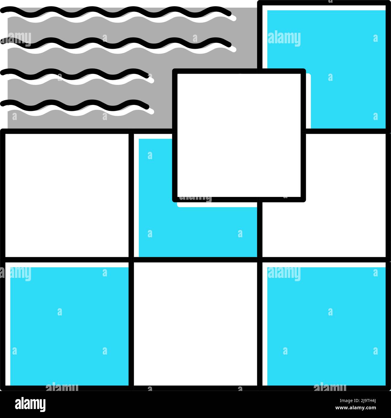 ceramic tile color icon vector illustration Stock Vector Image & Art ...