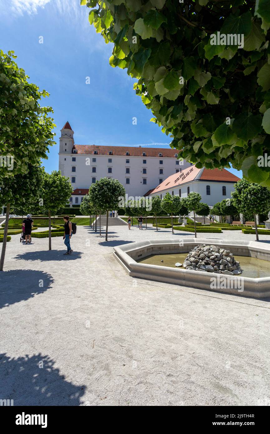 Bratislava, Slovakia - 05 21 2022: Baroque garden of the Bratislava ...