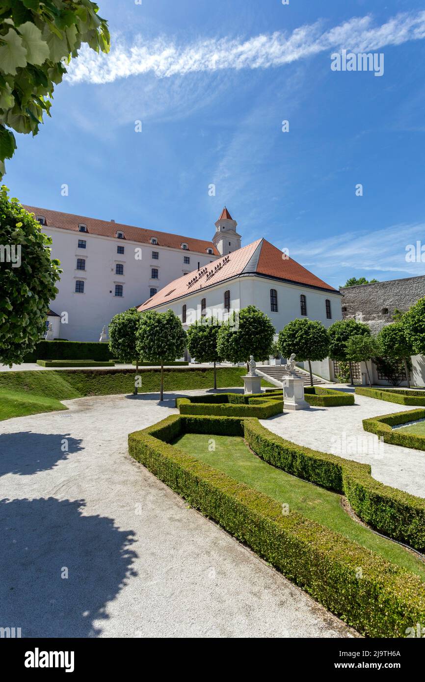 Bratislava, Slovakia - 05 21 2022: Baroque garden of the Bratislava ...