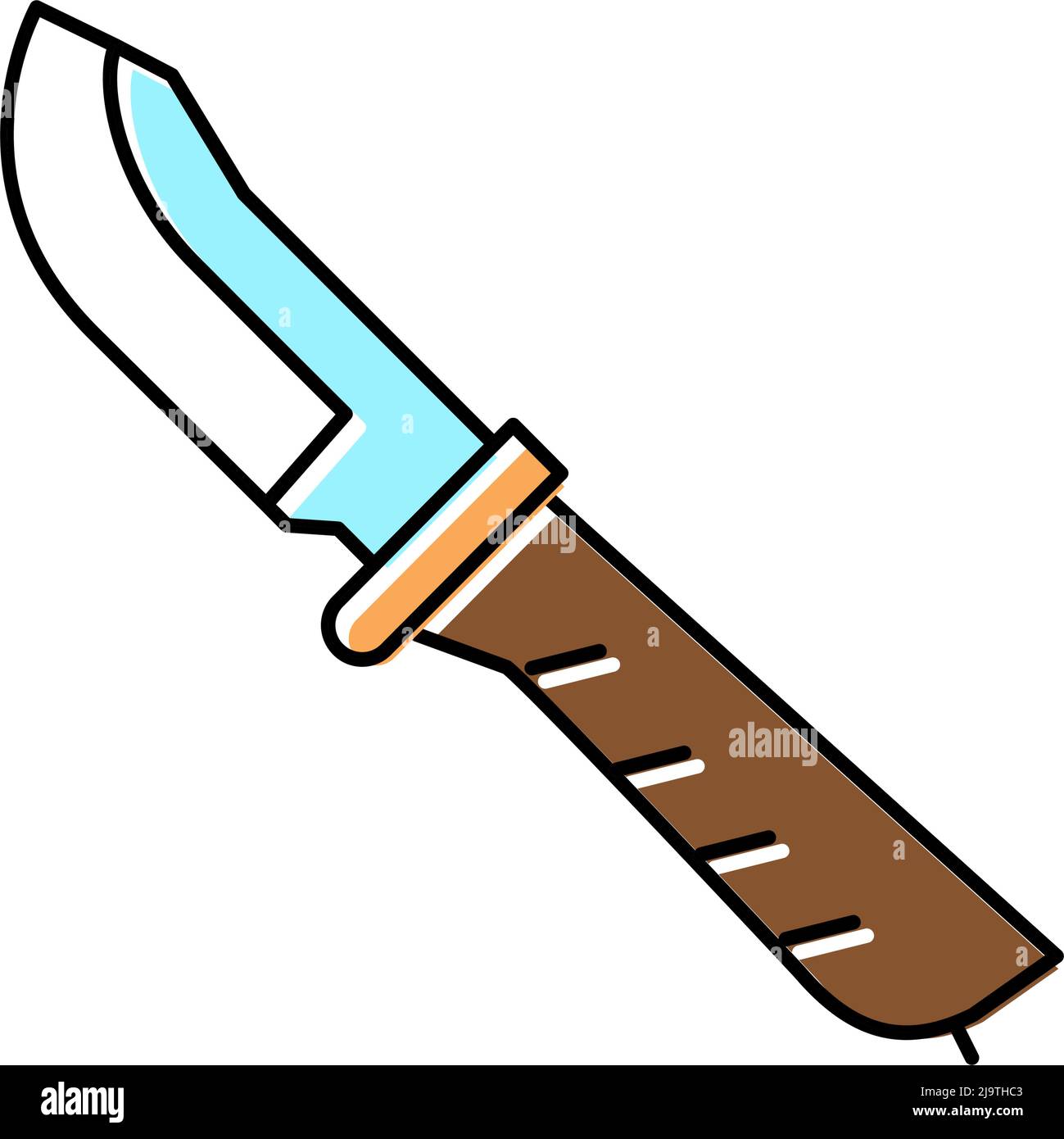 hunting knife color icon vector illustration Stock Vector Image & Art ...