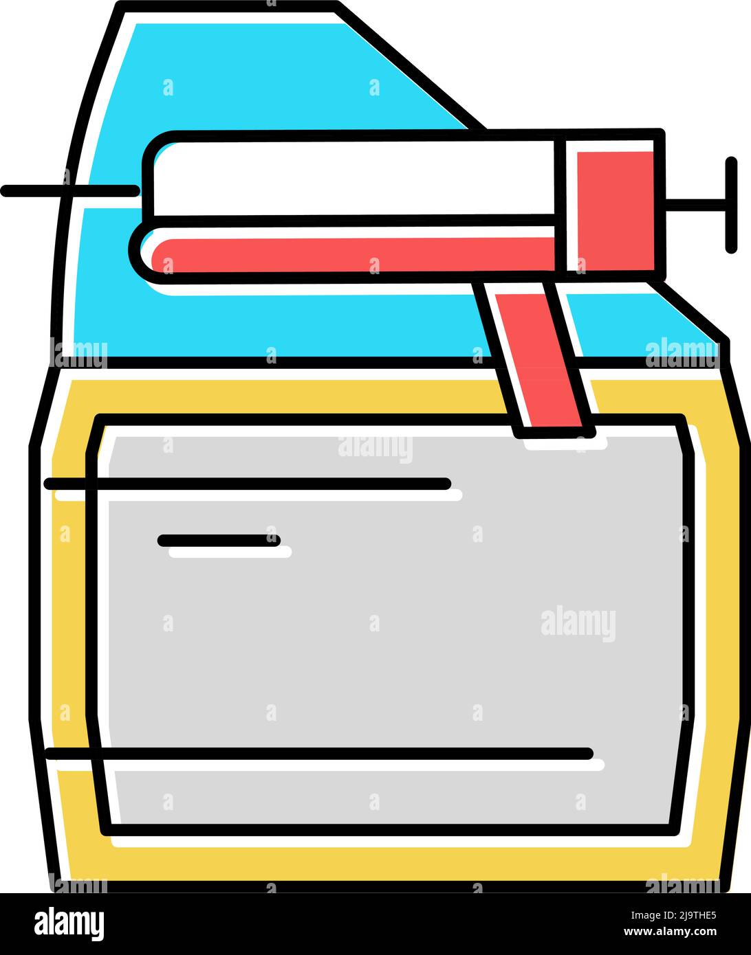 first coat primer color icon vector illustration Stock Vector Image ...