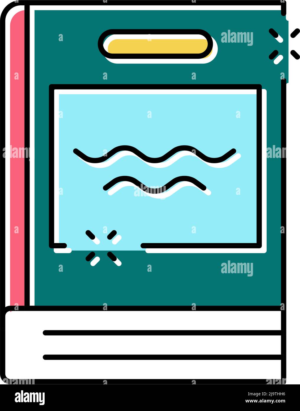 educational books color icon vector illustration Stock Vector Image ...